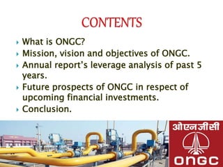 Financial tactics of ongc | PPTX