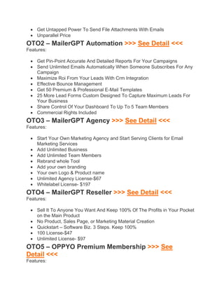 MailerGPT Review - World’s First Futuristic ChatGPT Powered Email Marketing App | PDF