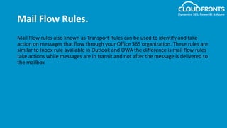 Mail flow in Exchange Online | PPTX