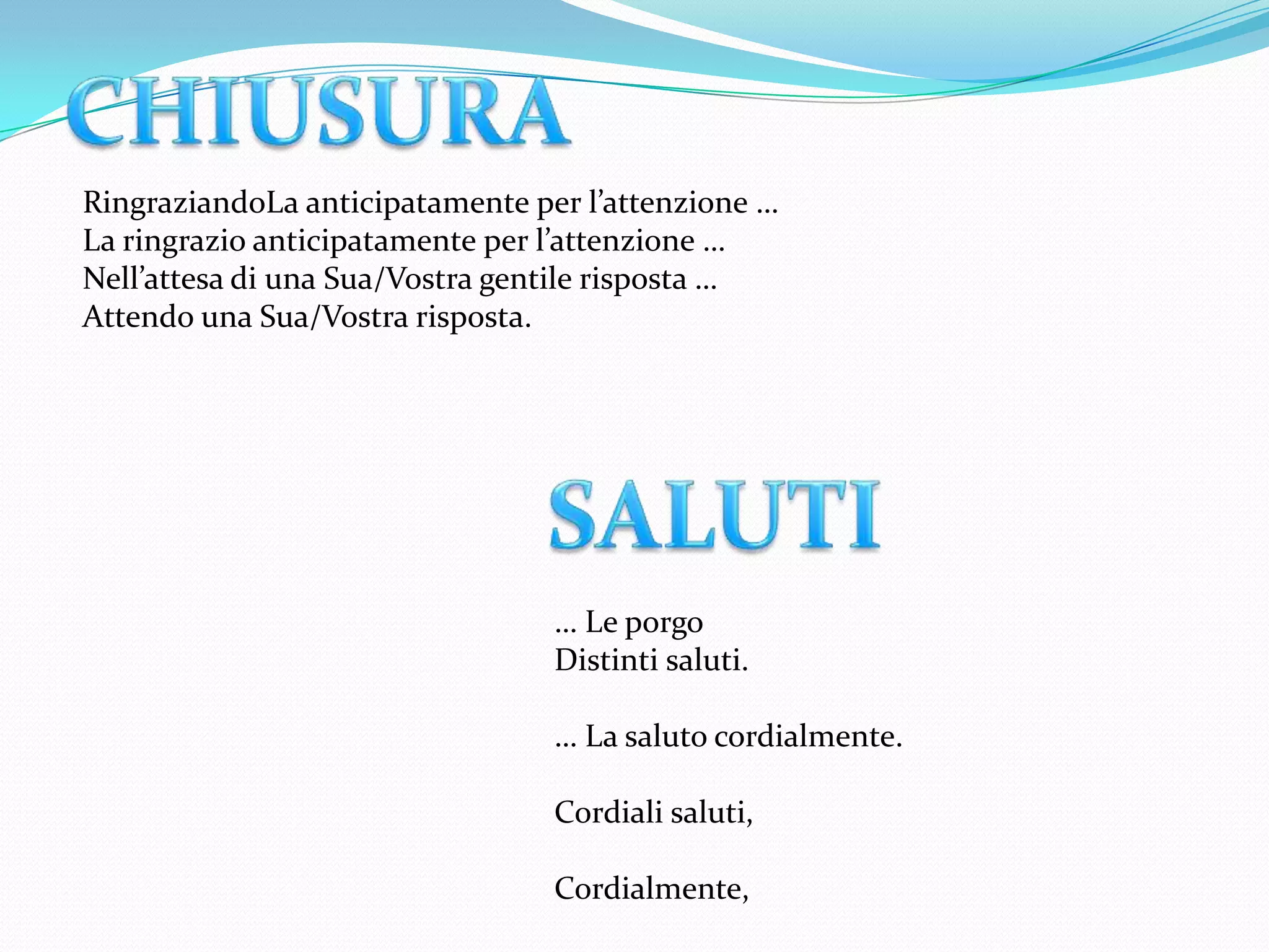 Scrivere una e-mail formale | PPTX