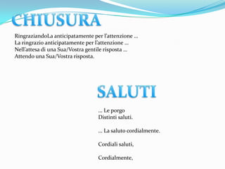 Scrivere una e-mail formale | PPTX