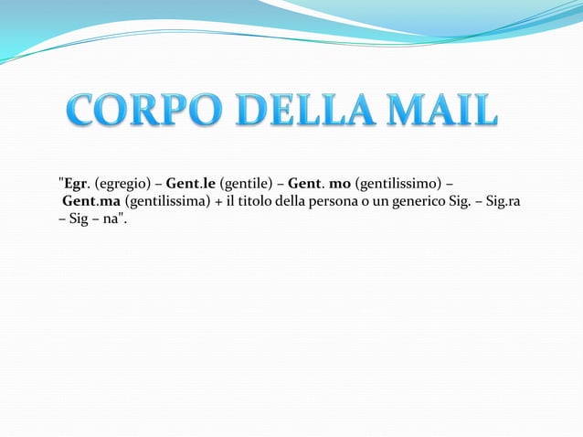 Scrivere una e-mail formale | PPTX | Email | Internet