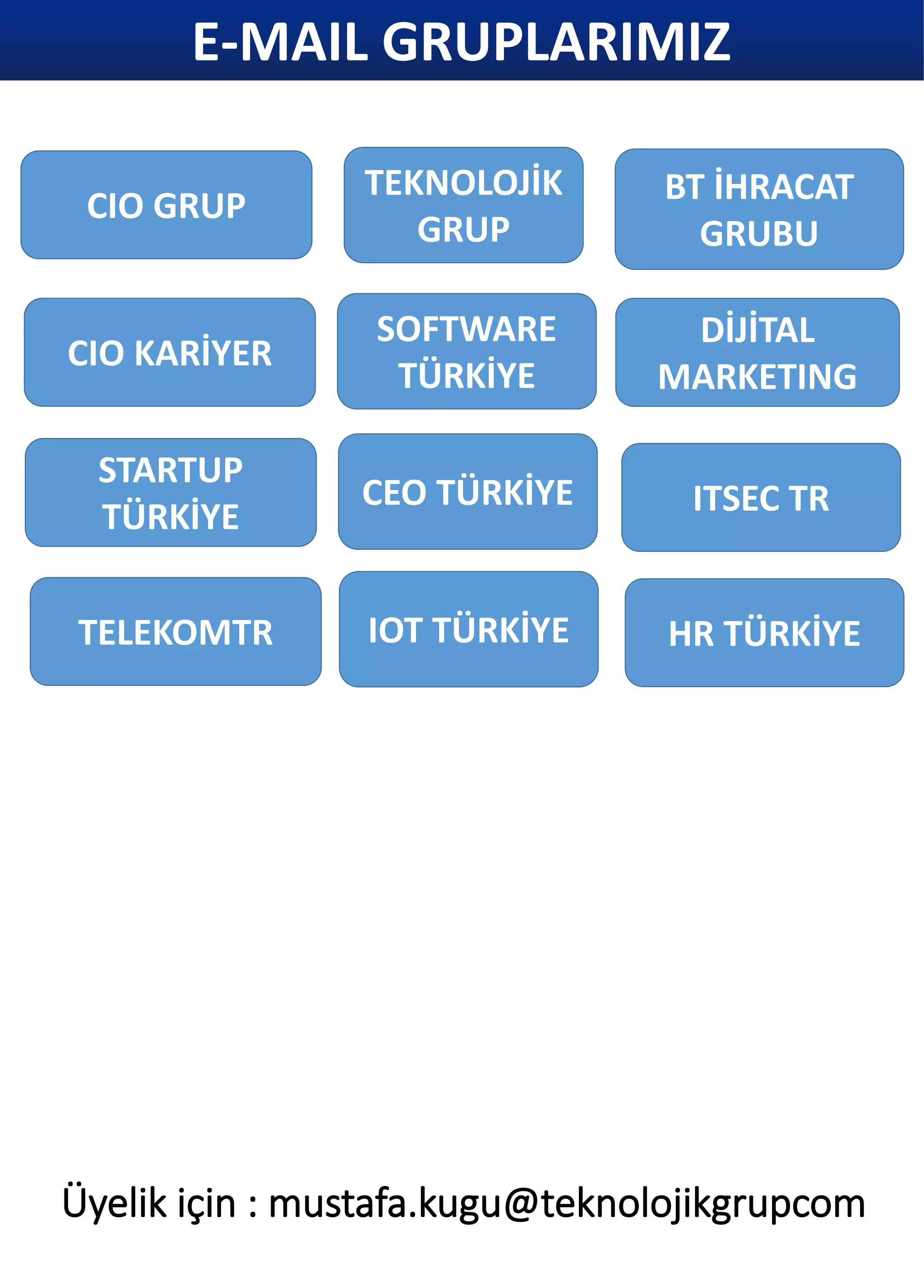 Teknoloji Mail Grupları | PDF