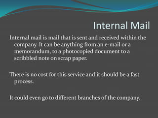 Mail handling aedan | PPT