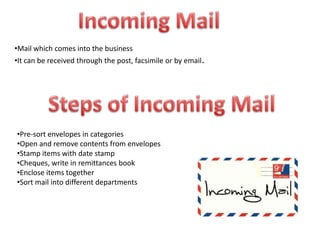 Mail handling revision lara h | PPTX | Email | Internet