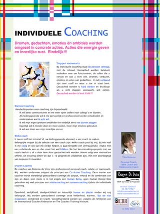 Individuele Coaching iRdV | PDF