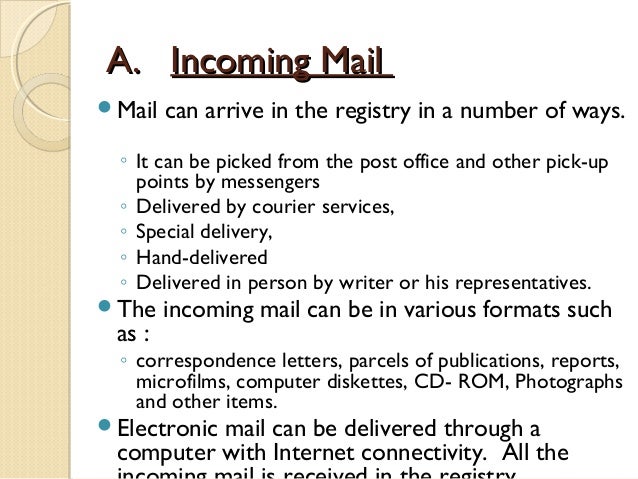 Organization Mail Management