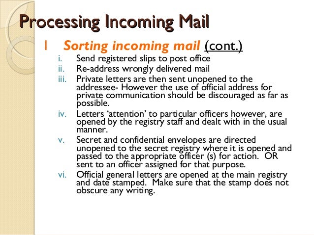 Organization Mail Management