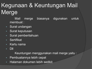 Mail merge.ppt