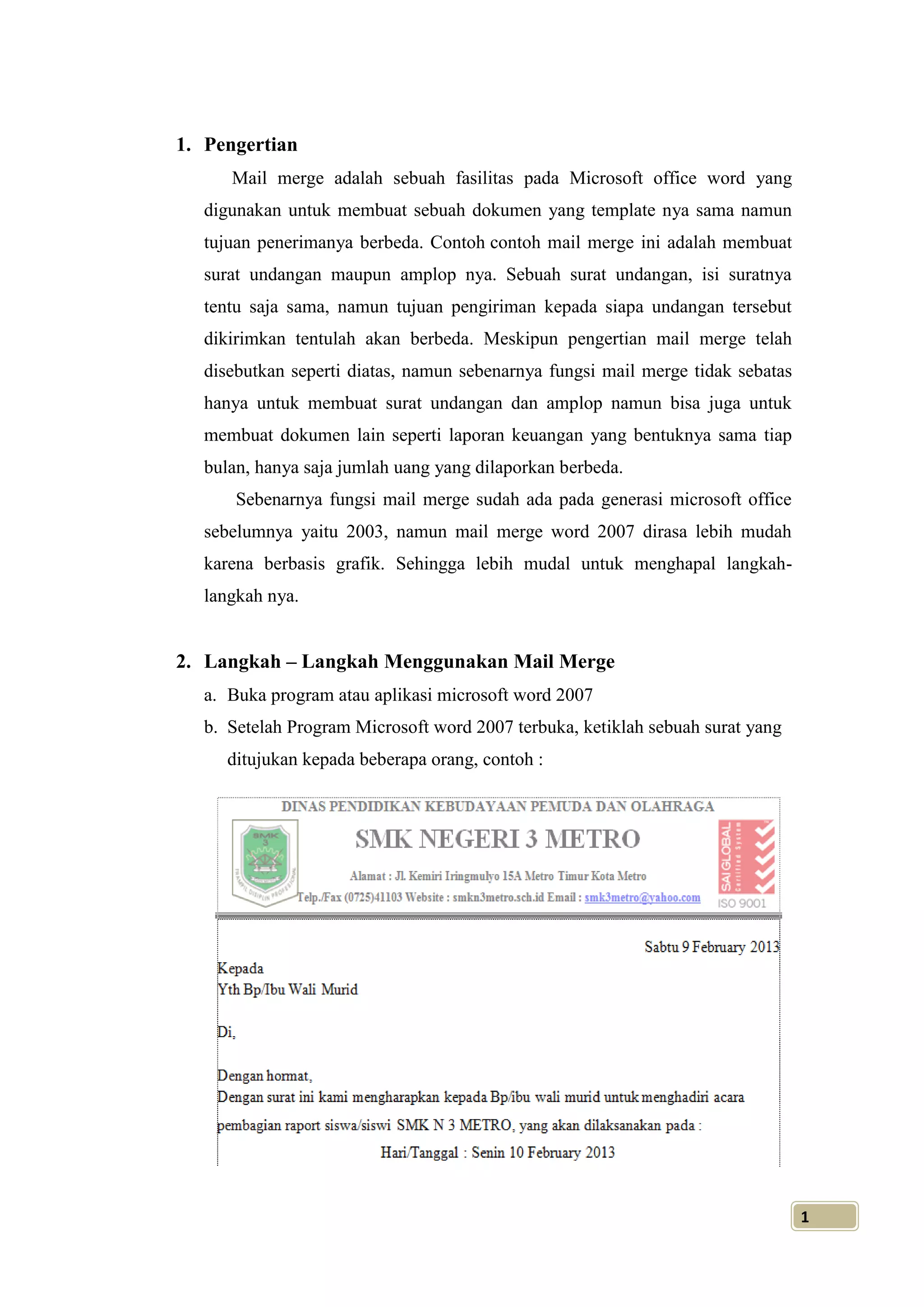Materi Mail merge (KKPI) | DOCX