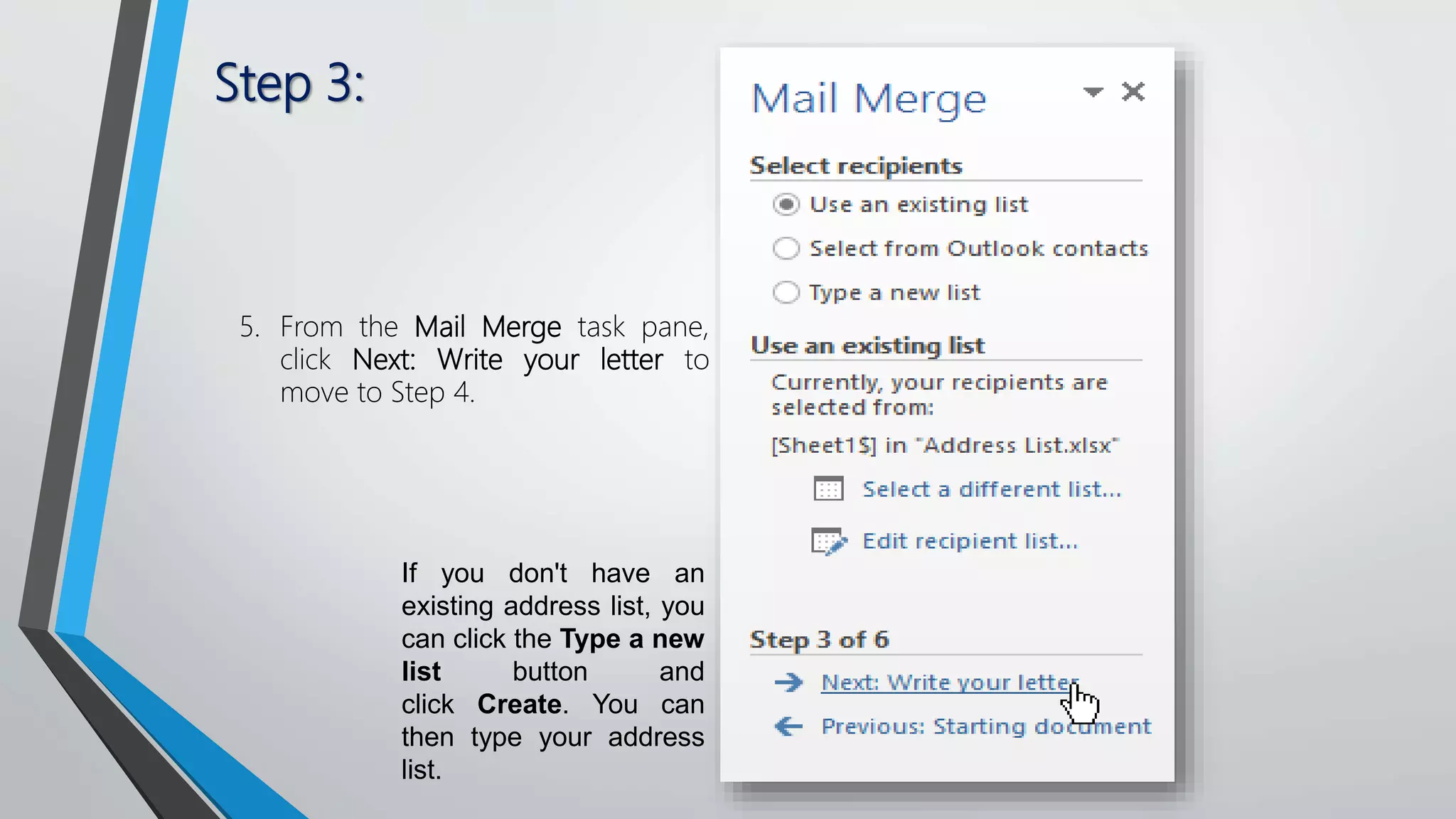 Mail merge | PPTX