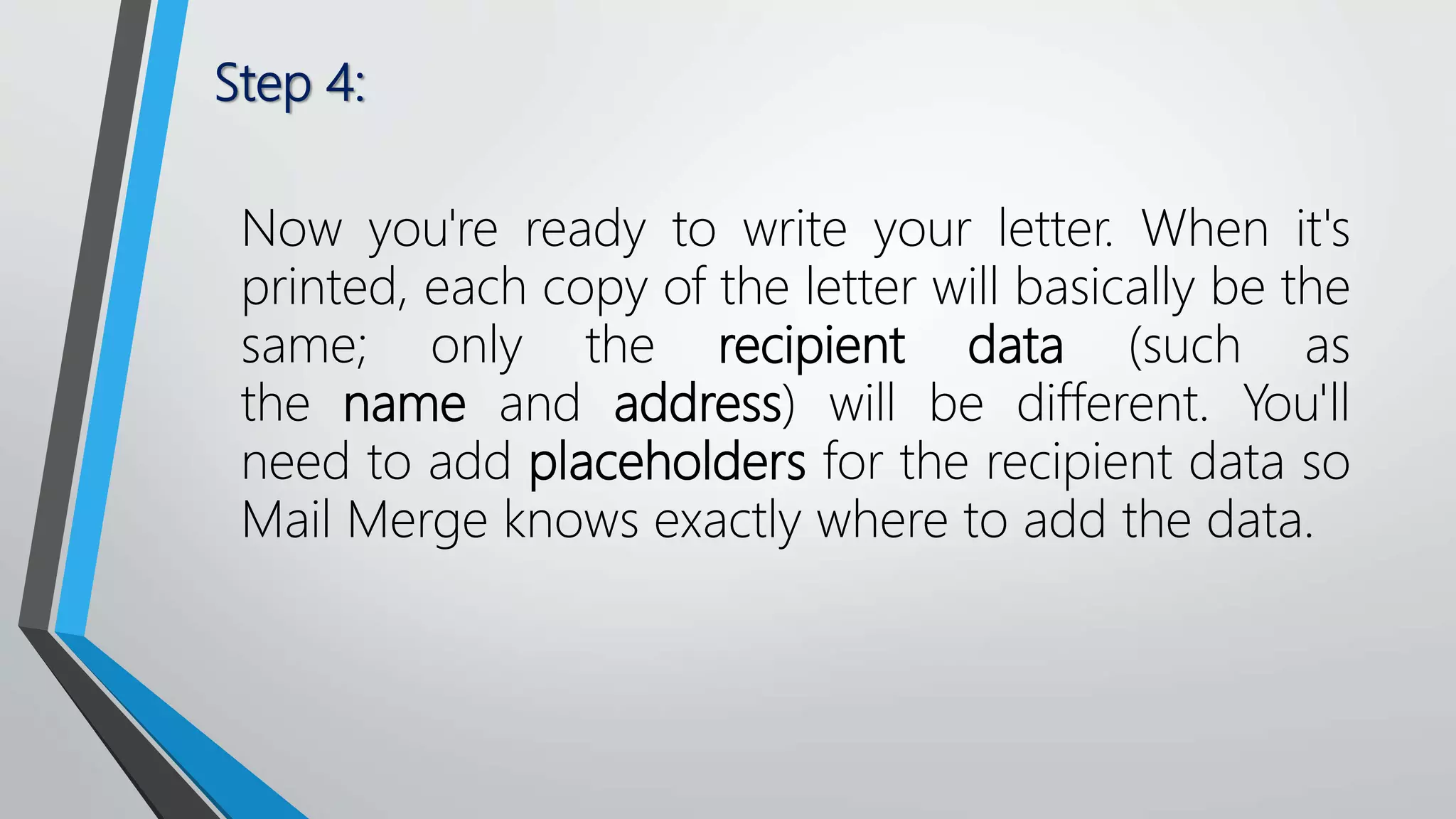 Mail merge | PPTX