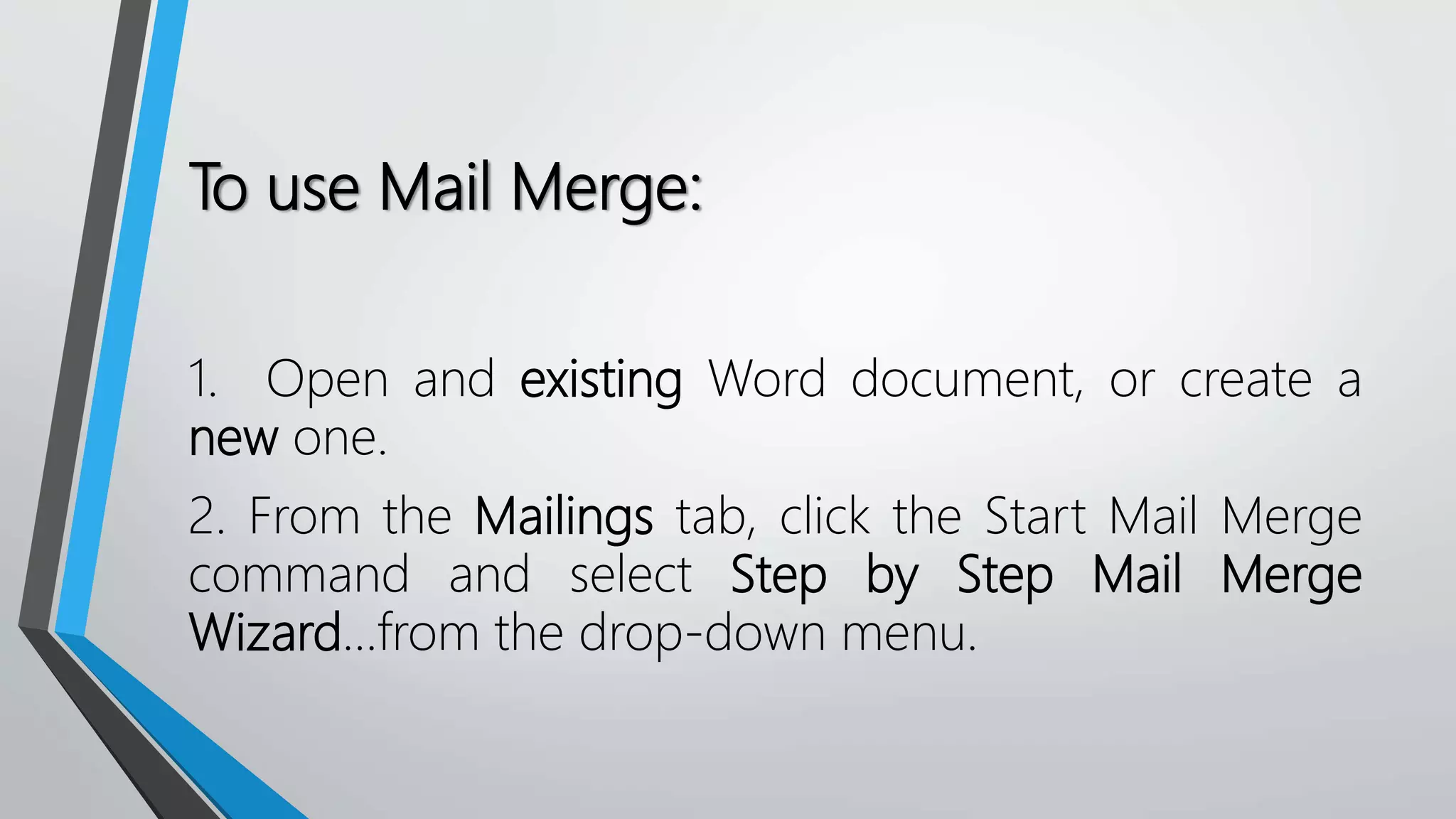 Mail merge | PPTX
