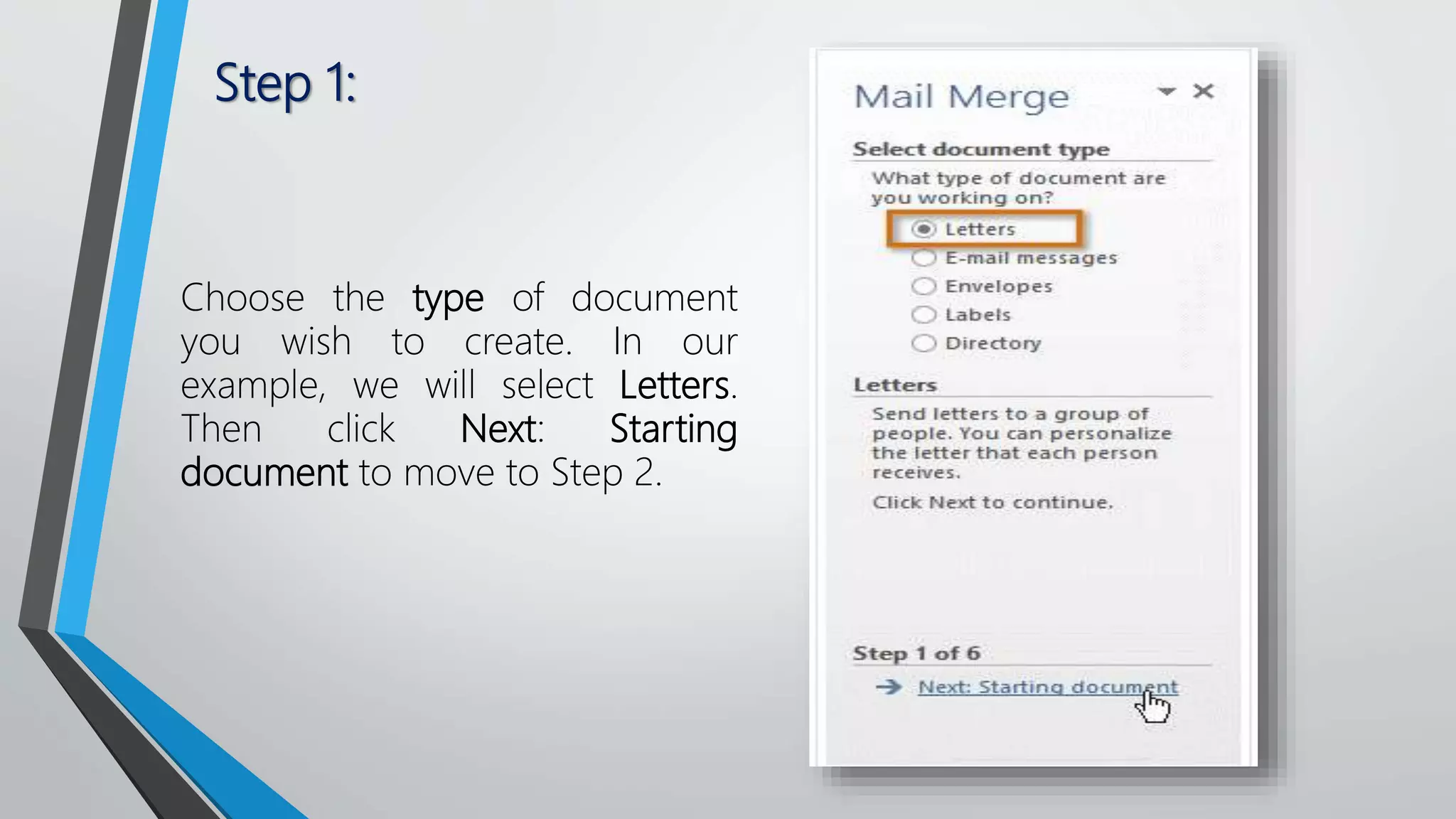 Mail merge | PPTX