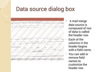 Mail merge | PDF