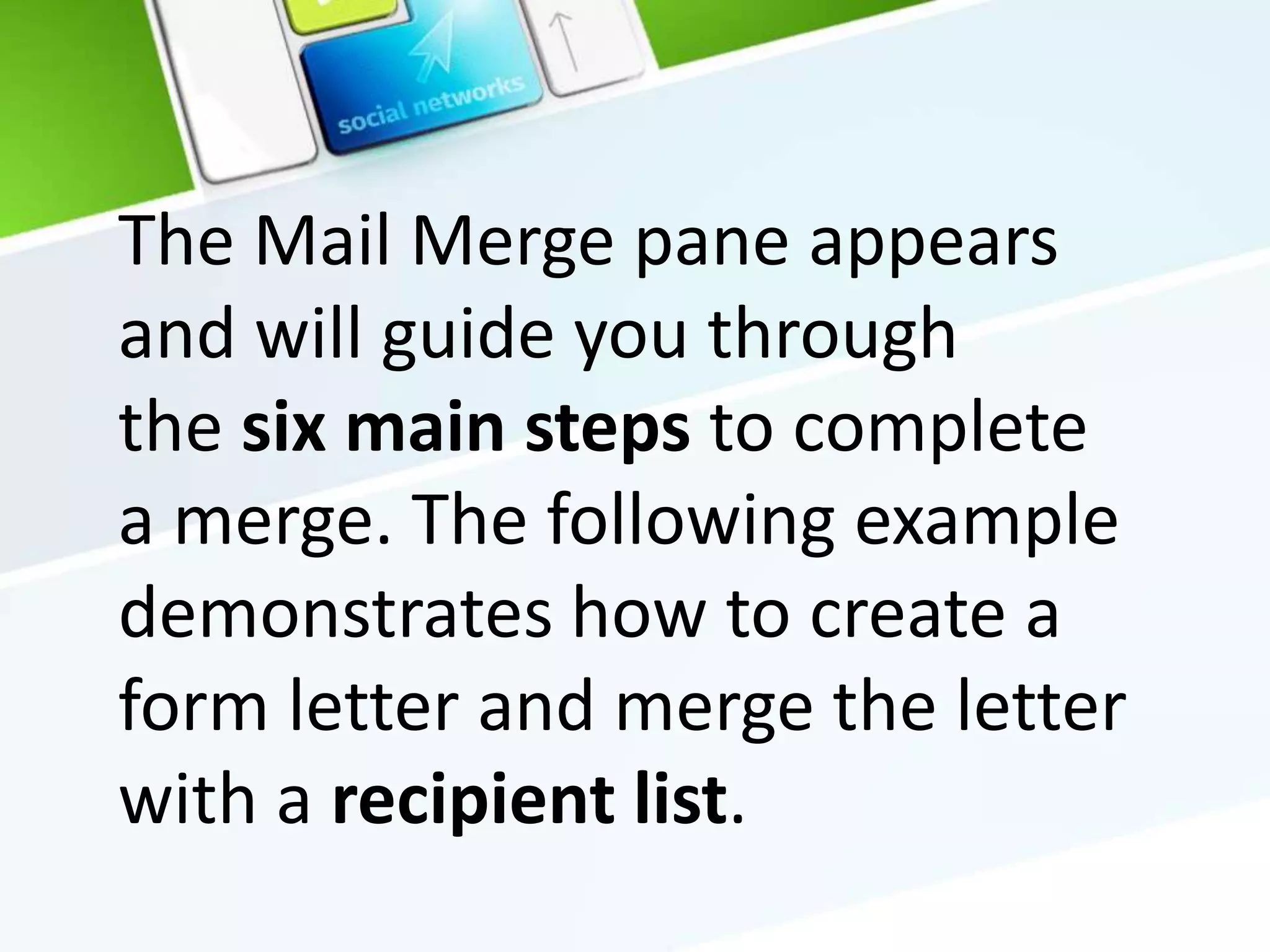 Mail merge | PPTX