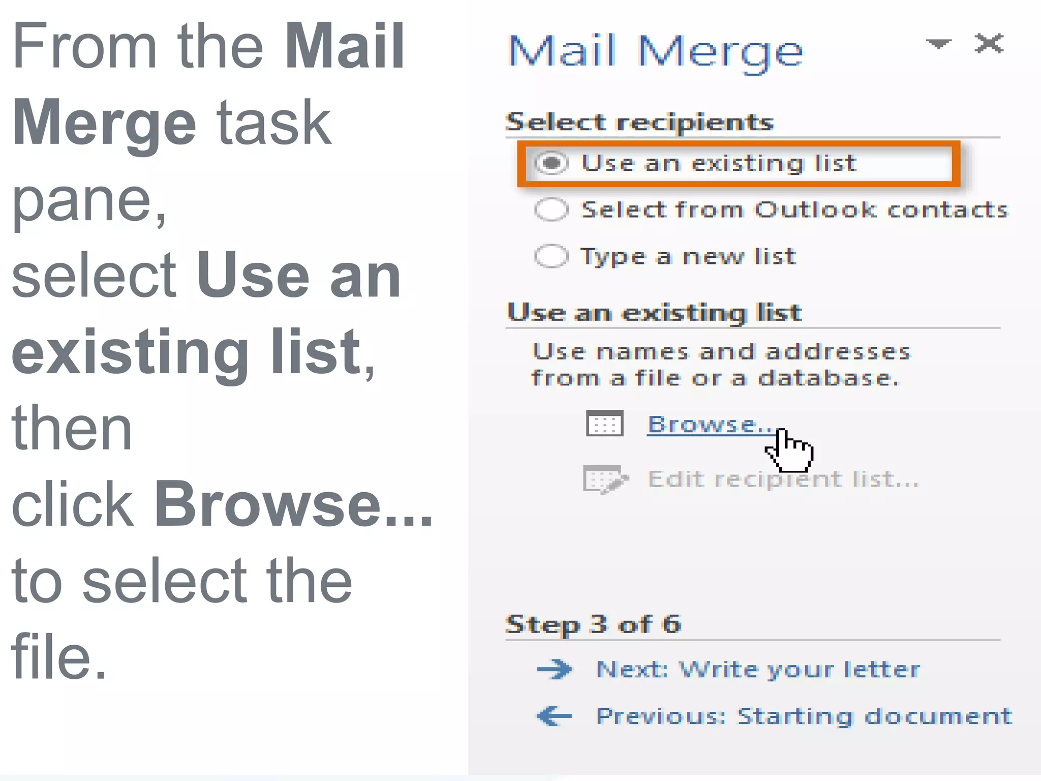 Mail merge | PPTX