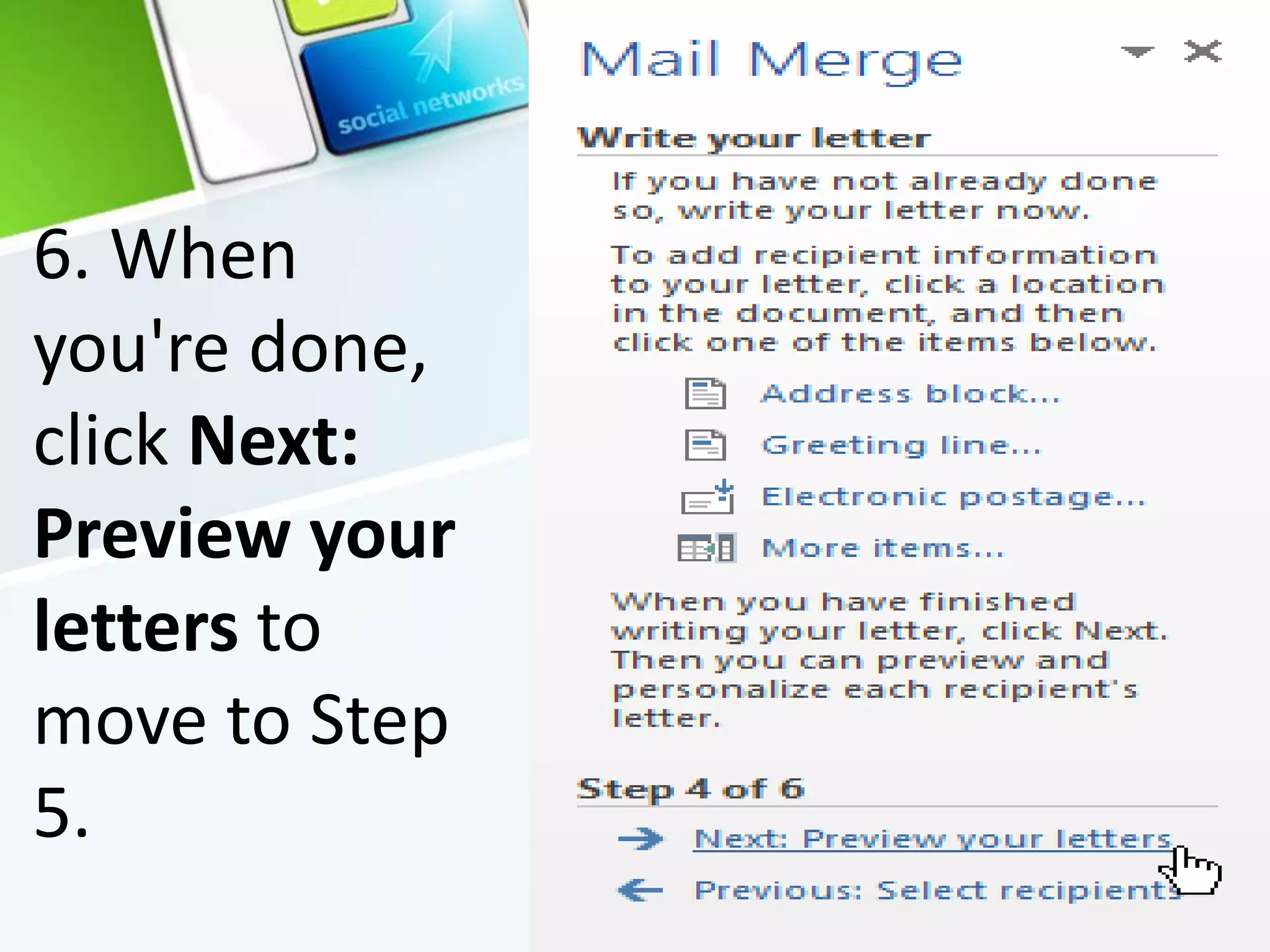 Mail merge | PPTX