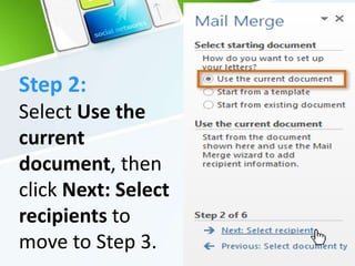Mail merge | PPTX