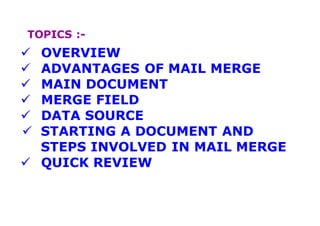 Mail merge | DOCX