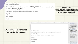 MAIL MERGE - Computer Applications Technology | PDF