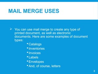 MAIL MERGE Presentation that show how to do the mail merge.pptx