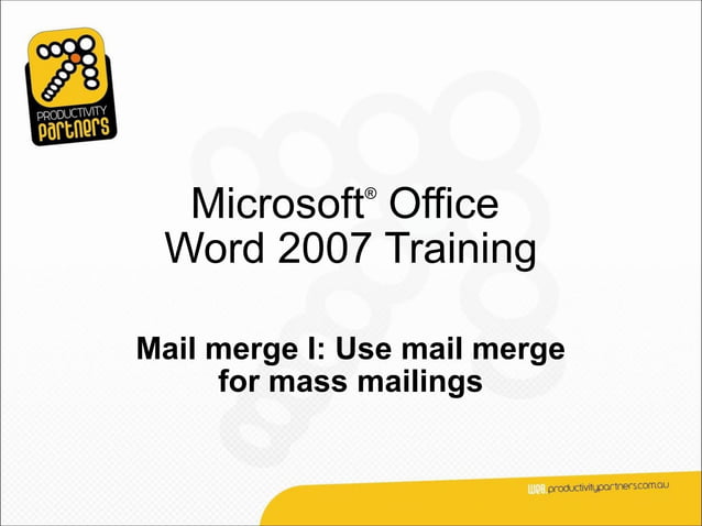 Mail merge 1_without_questions | PPT