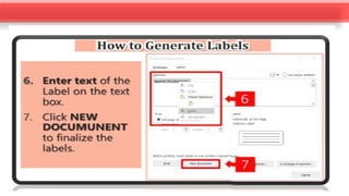 MAIL MERGE AND LABEL FOR GRADE 11 EMPOWERMENT TECHNOLOGY | PPTX | Email ...