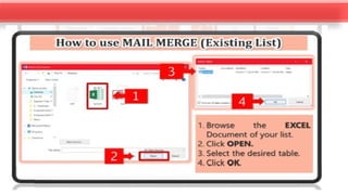 MAIL MERGE AND LABEL FOR GRADE 11 EMPOWERMENT TECHNOLOGY | PPTX