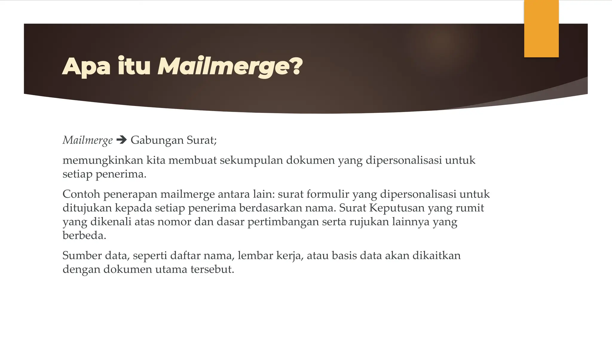 Mailmerge Apa & Bagaimana : Cara Menggunakan | PDF