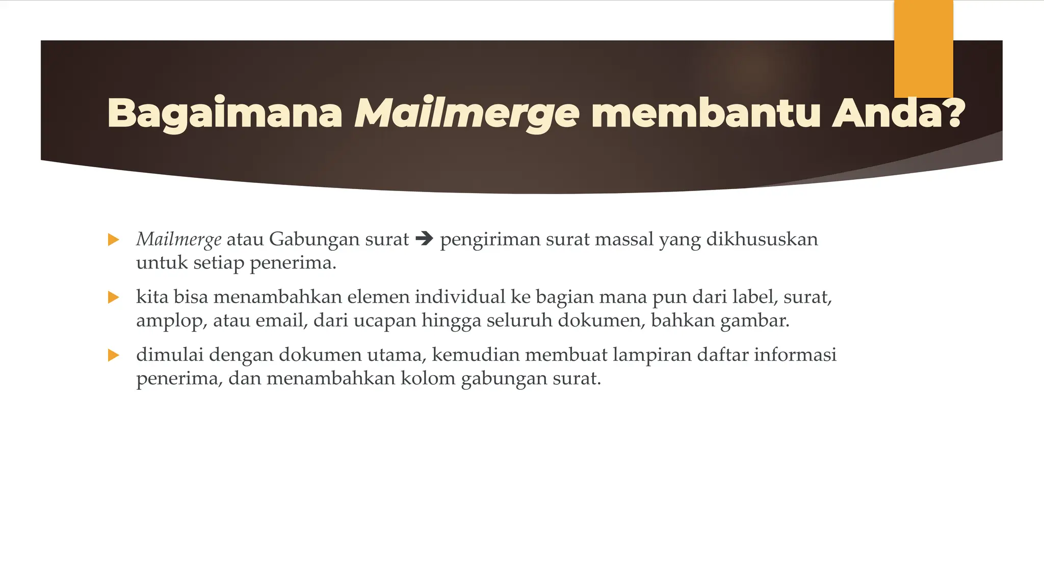 Mailmerge Apa & Bagaimana : Cara Menggunakan | PDF