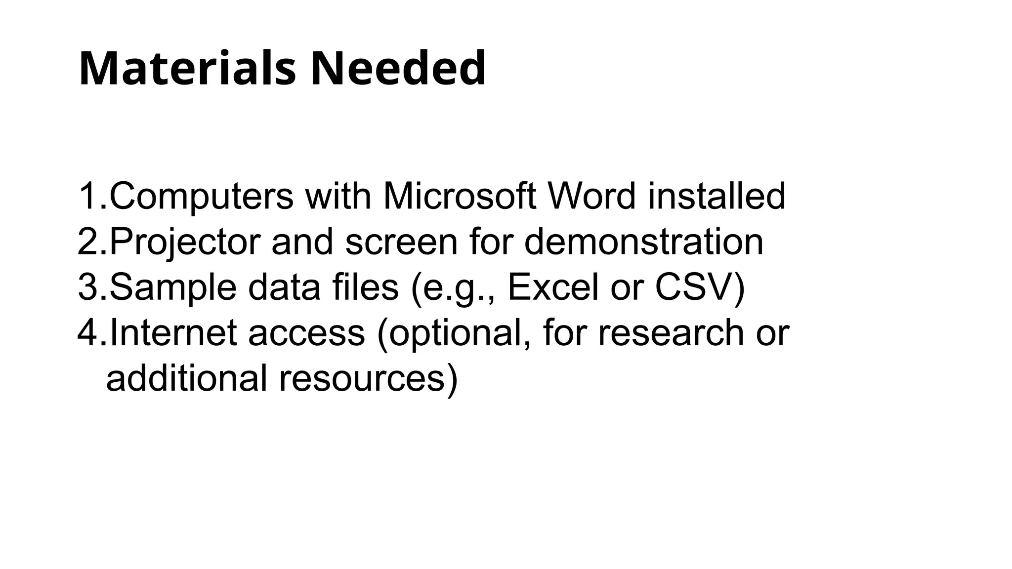 USING MAIL MERGE IN MICROSOFT WORD, MASS | PPTX