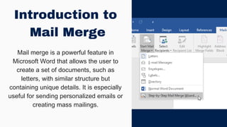 Streamline Your Communication Efforts: Mastering Mail Merge in MS Word ...