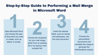 Streamline Your Communication Efforts: Mastering Mail Merge in MS Word for Efficient ...