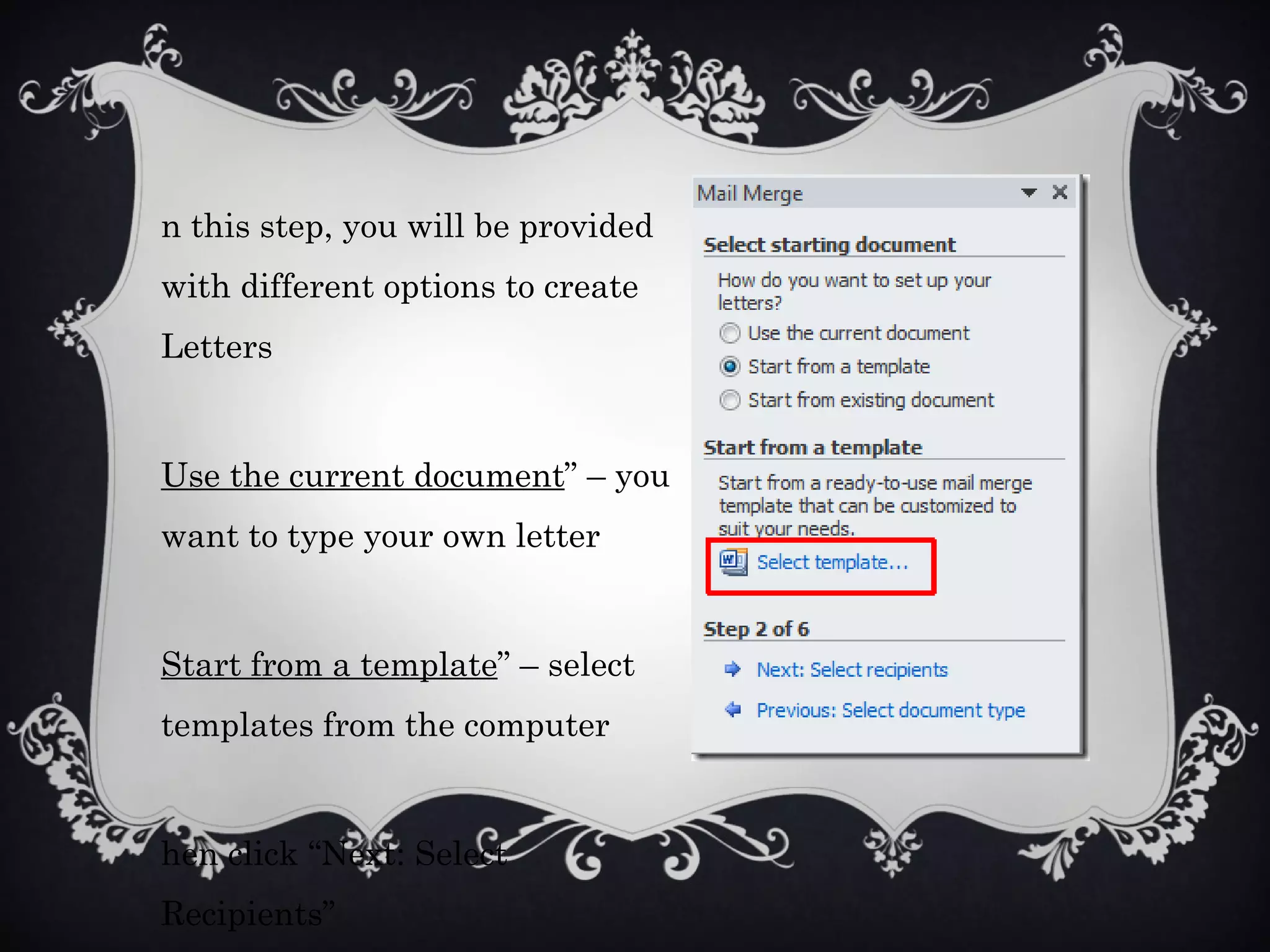 Mail merge in_word_2010 | PPT