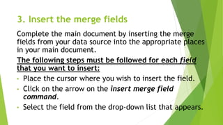 Mail merge presentation | PPTX