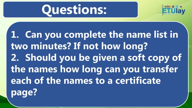 Slide Decks for Mail Merge, Empowerment Technologies | PPT