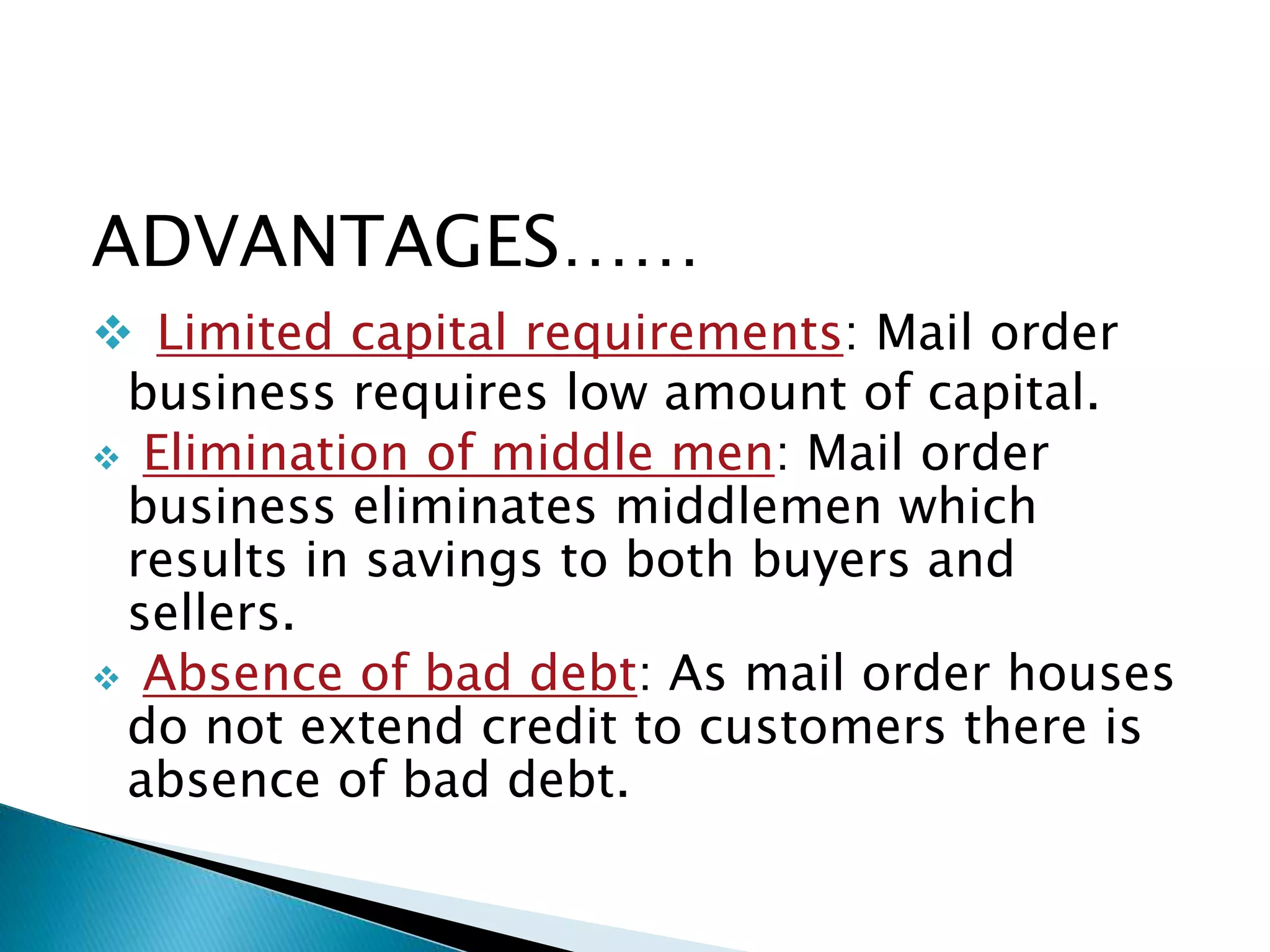 Mail order business ppt | PPTX | Sales | Business