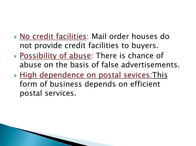 Mail order business ppt | PPTX | Sales | Business