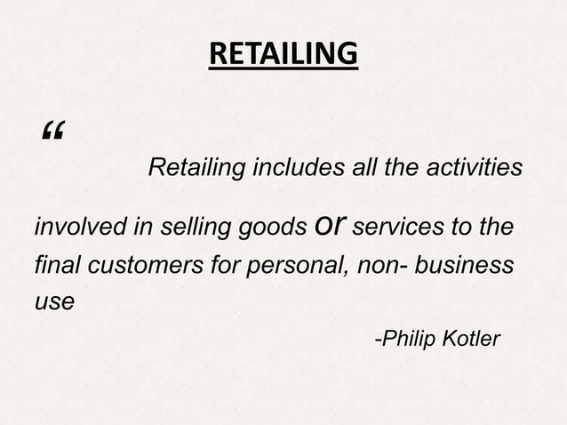Retail formats in india | PPT