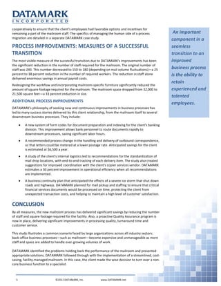 Large-Enterprise Mailroom Transformation Case Study | PDF | Office Property | Real Estate