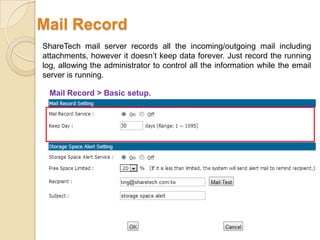 Mail server backup & device mgt. →email backup | PPT
