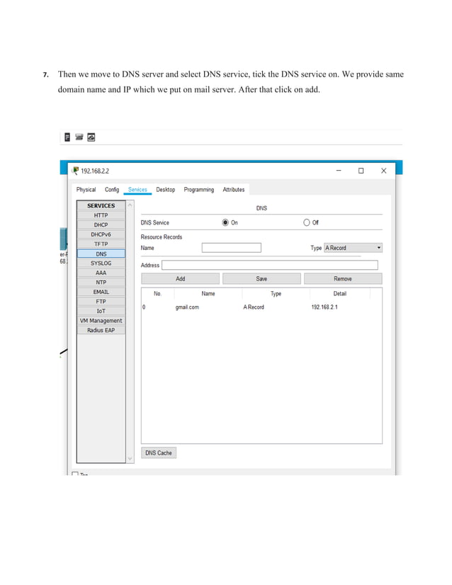Mail server on cisco packet tracer | PDF