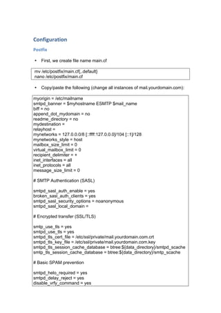 Mail server on Ubuntu Server 12.04 (Postfix, Courier, SSL, SpamAssassin, ClamAV, Amavis ...