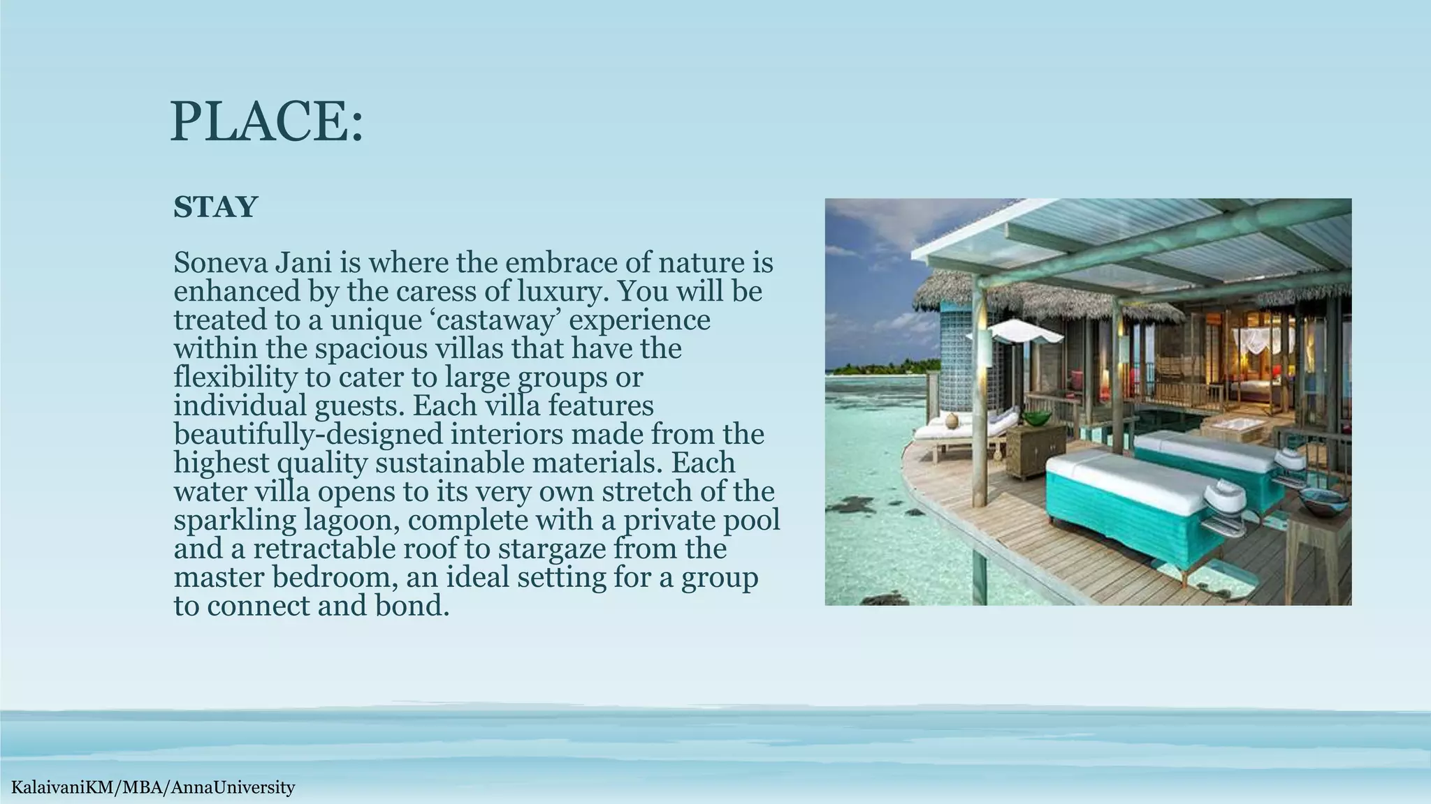 Beach Resort Marketing Mix | PPTX