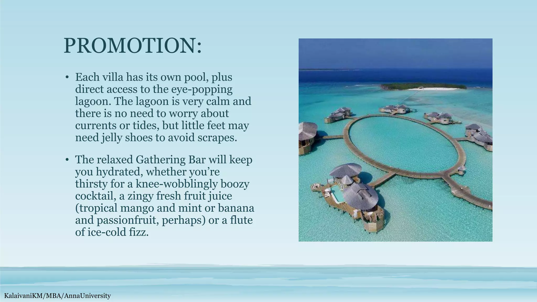 Beach Resort Marketing Mix | PPTX