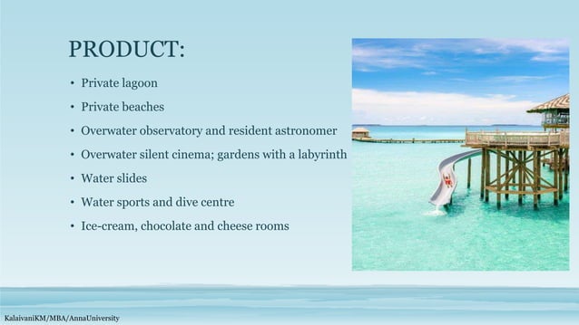 Beach Resort Marketing Mix | PPTX