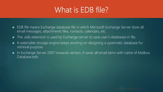 MailsSoftware EDB to PST converter | PPT