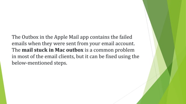 Mail Stuck In Mac Outbox Guidelines!!! | PPTX