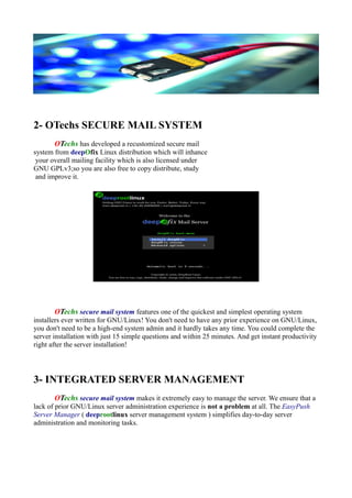 OTechs Mail system proposal | PDF